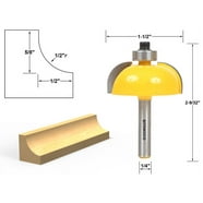 Yonico 3 Bit Edging Router Bit Set - Large Round over Cove and Chamfer ...