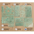 Printtoo Building Layout & Furniture Planner Stencils, 10 Pcs Architect ...