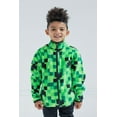 Minecraft Creeper Big Boys Fleece Zip Up Jacket Green 10-12 - Walmart.com