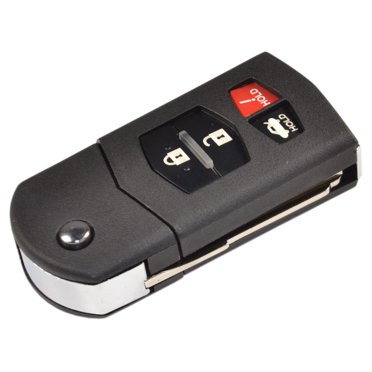 HQRP 2-Pack Remote Key Fob Shell Case Keyless Entry W/ 4 Buttons for ...