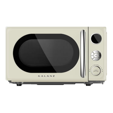 Galanz 0.7 Cu. ft. Retro Countertop Microwave Oven, 700 Watts, Yellow ...