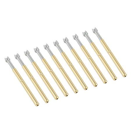 Spptty Pogo Pin,100pcs Pogo Pin Q Head Type 4 Claws Brass Stainless ...