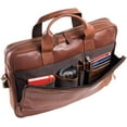 KomalC 16-Inch Buffalo Leather Laptop Bag, Shoulder Carrying Office ...
