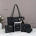 4pcs/Set Women Wave Large Capacity Tote Bag Set Fashion Mutil-Function ...