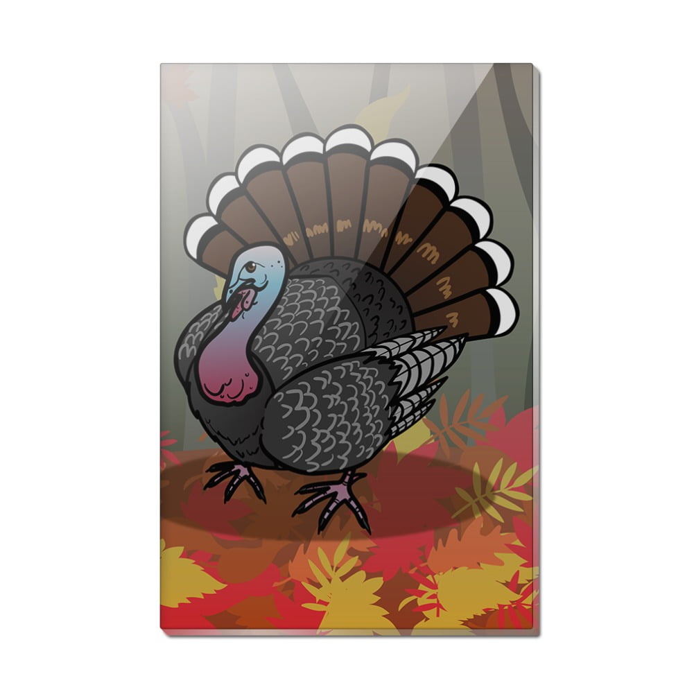 Turkey Thanksgiving Autumn Rectangle Acrylic Fridge Refrigerator Magnet ...