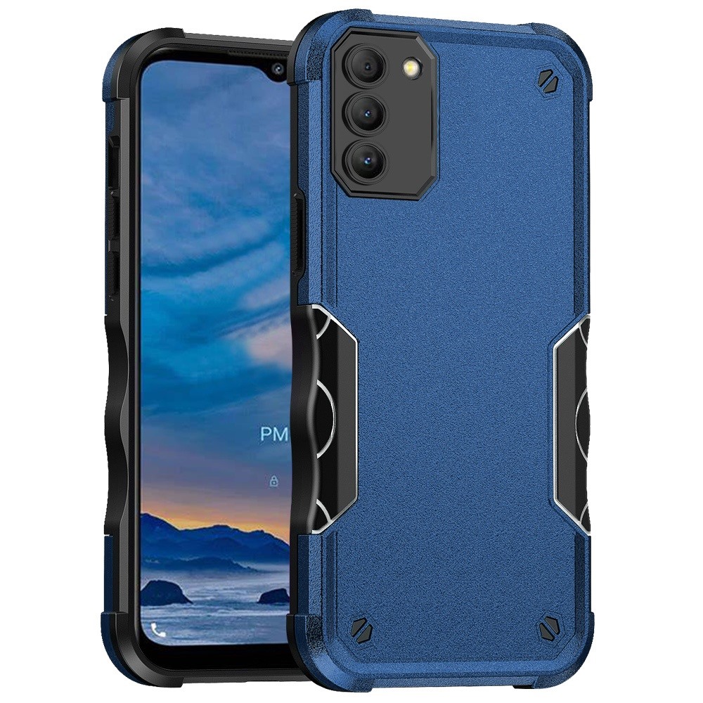 For Nokia G400 Exquisite Tough Shockproof Hybrid Case Cover - Blue ...