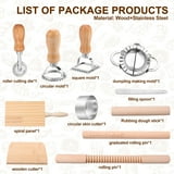 11Pcs Pasta Making Tools Kit Efficient Pasta Making Set with Wooden ...