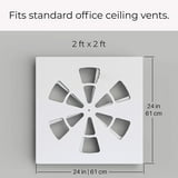 ALBEN 24" x 24" Office AC Deflector Vent Cover - Adjustable Square ...