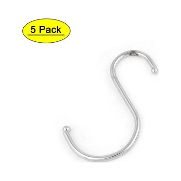 Command Small Stainless Steel Metal Hooks, 6 Hooks, 8 Strips/Pack ...