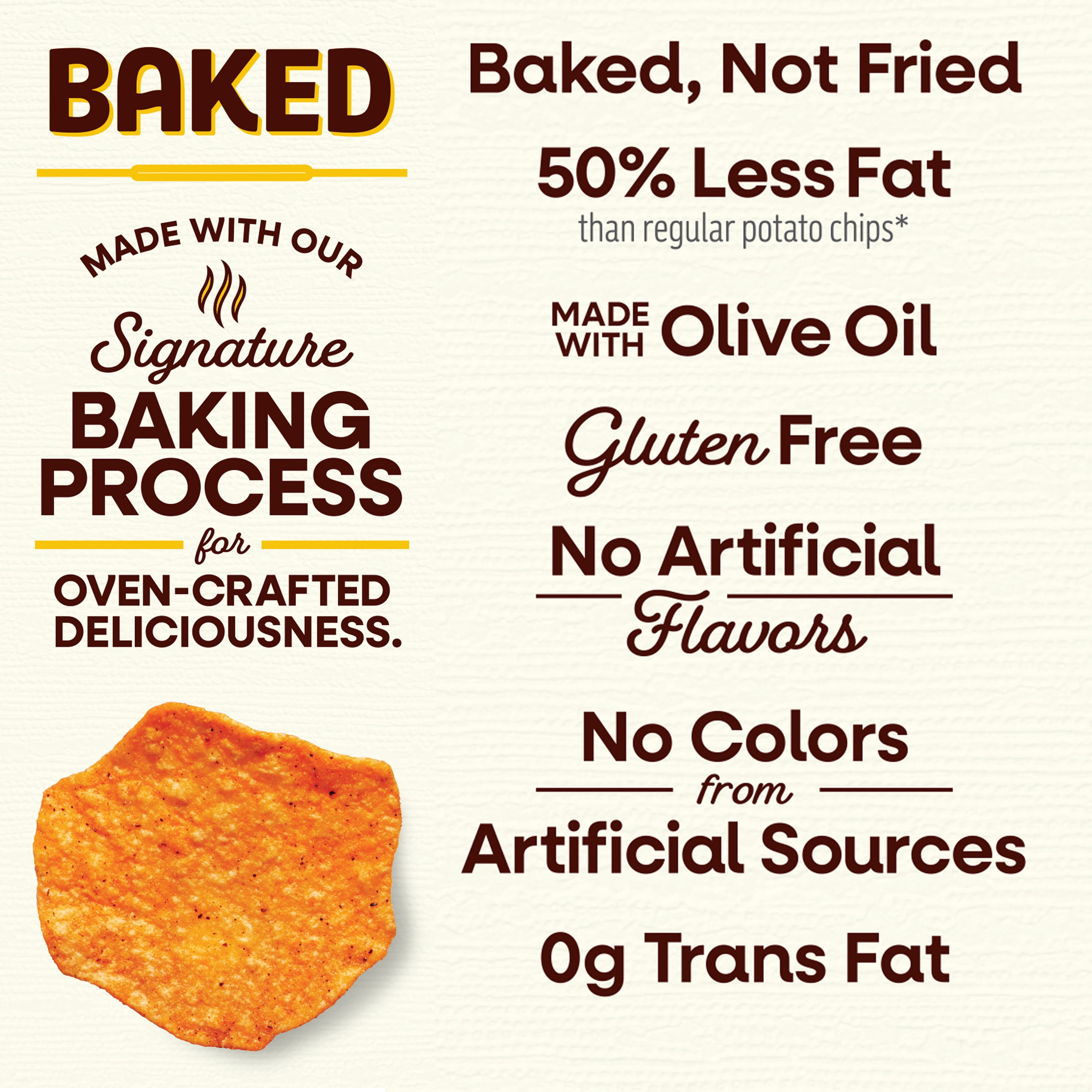 Baked Lay’s 50% Less Fat Barbecue Potato Chips Bag, 6.25 oz Deals and ...