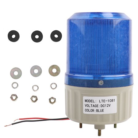 Warning Light,DC 12V Flash Rotary Alarm Warning Light Yellow Warning ...
