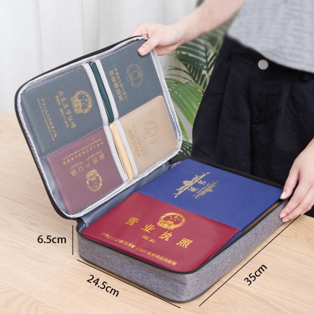 SweetCandy Document Organizer with Safe Code Lock,Storage Pouch ...