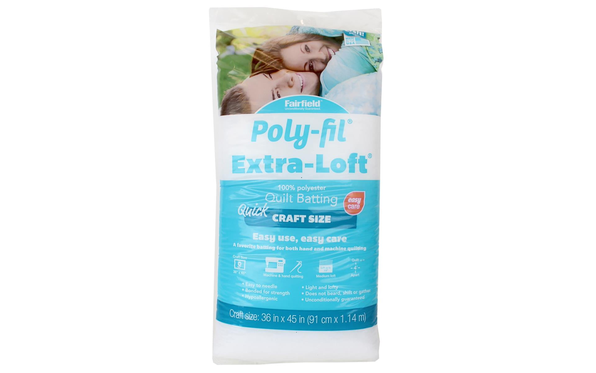 Fairfield Batting Poly Fil Extra Loft 36X45 | Walmart Canada