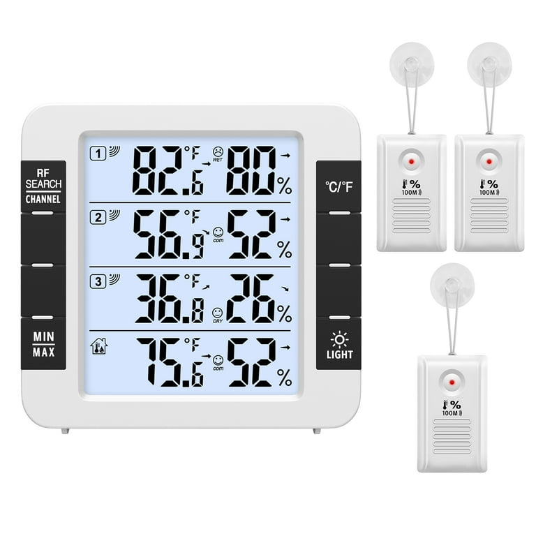 Humidity Sensor EMylo WiFi Room Thermometer Hygrometer, TUYA Bluetooth ...