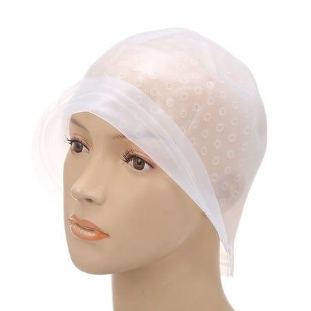 Reusable Hair Coloring Dye Cap Silicone Highlight Cap Hair Staining Cap ...