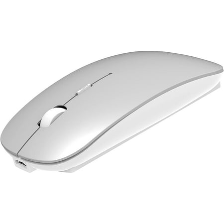2.4GHz Wireless Bluetooth Mouse, 3 Adjustable DPI, Dual Mode Slim ...