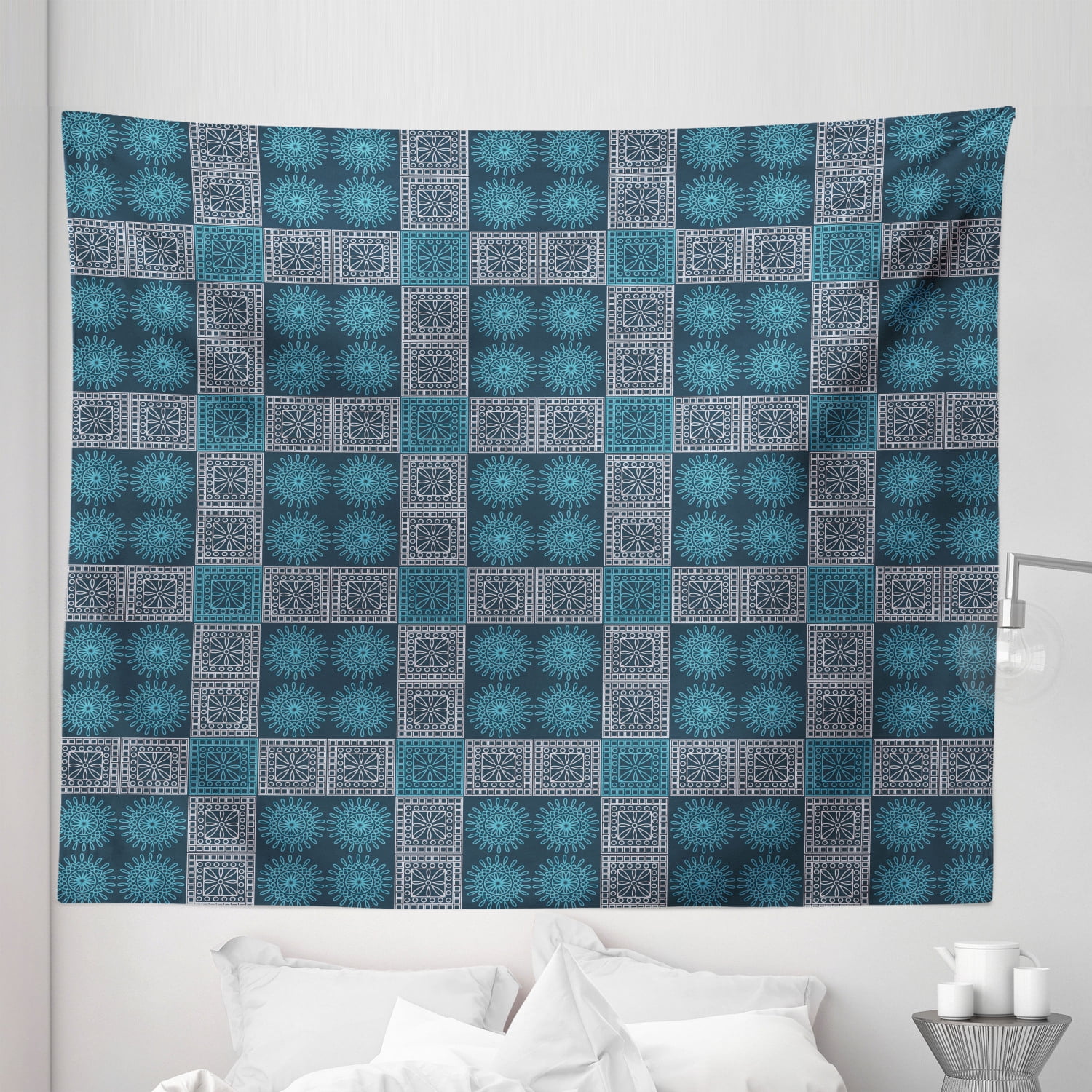 Geometric Tapestry, Old Fashioned Lace Style Floral Motifs Victorian ...
