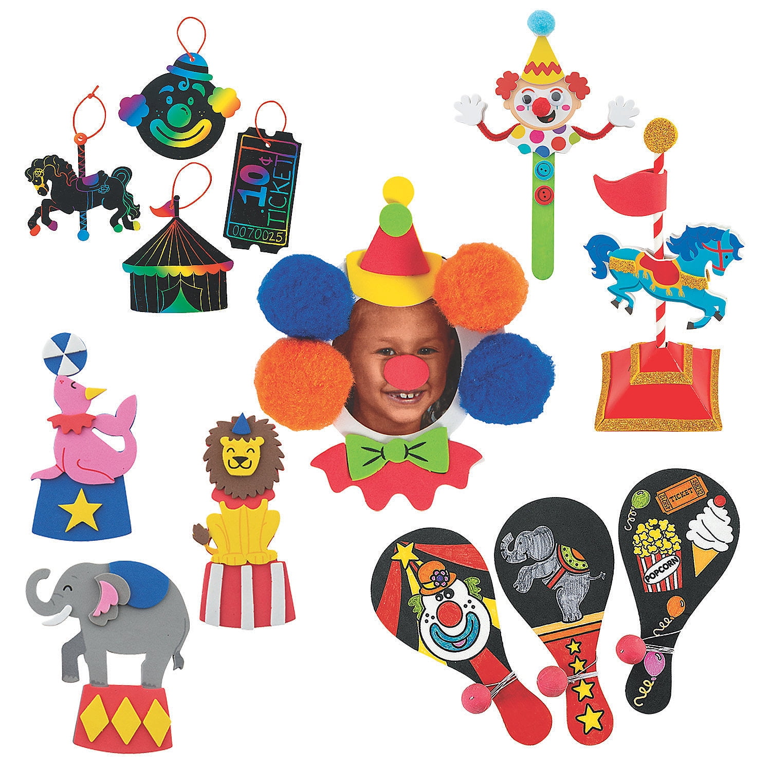 Circus Adventure Boredom Buster Craft Kit - Makes 84, Craft Kits, Party ...