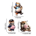 Cute Dog Bumper Stickers, 4.7 Inch Square Flesh-Colored Plastic, Adds ...