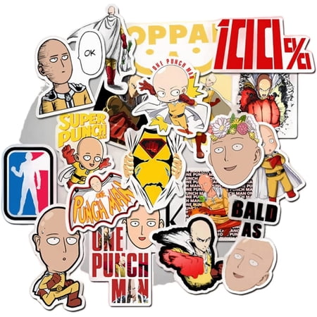 Norinoya 50PCS Anime ONE Punch-Man Stickers for Hydro Flask Water ...