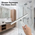11-Inch All-Purpose Foldable Shower Squeegee with 180° Rotating Head ...