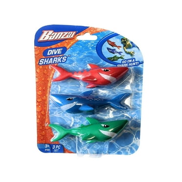 Banzai 4 Piece Water/Pool Toy Dive Set - Precious Dive Gems - Walmart.com