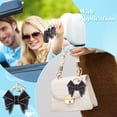 1 pc Handmade Cute Ladies Car Keychain PU Imitation Leather Keychain ...