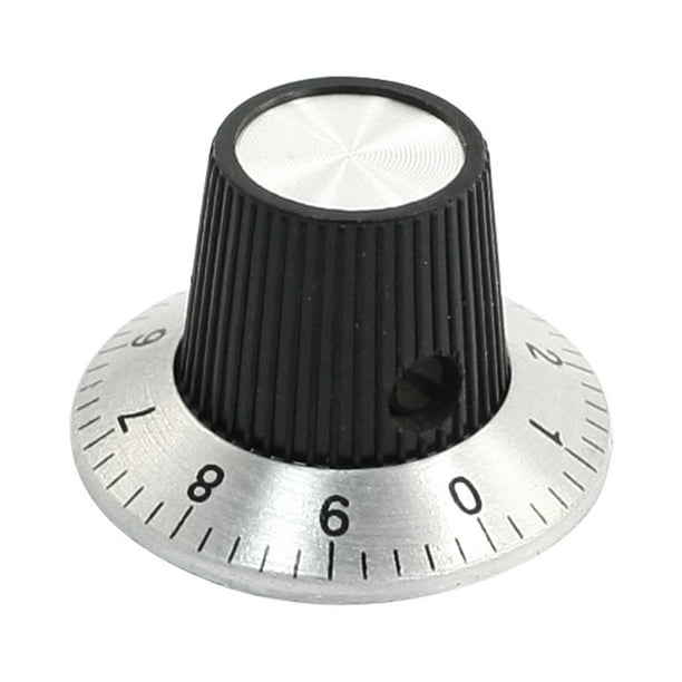 Perilla rotativa ajustable de 15 mm con dial para potenciómetro de eje ...