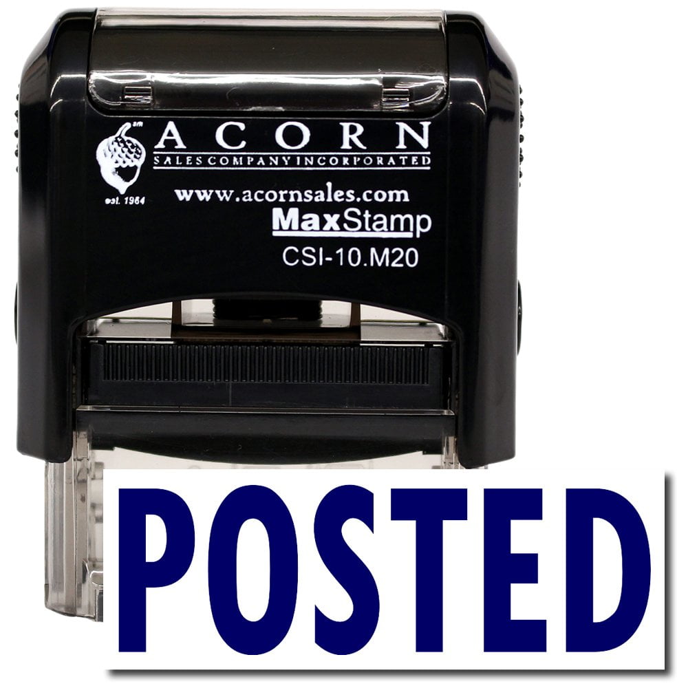 Self-Inking Posted Stamp with Mint Green Ink - Walmart.com