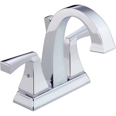 Delta Single Hole Metering Slow-Close Bathroom Faucet in Chrome 87T105 ...
