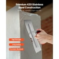 Tile Tools, Stainless Steel Flat Finishing Trowel, 10.9 x 4.4 in ...
