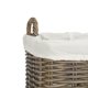Safavieh Amari Rattan Square Hamper Baskets with Wheels, Two-in-One ...