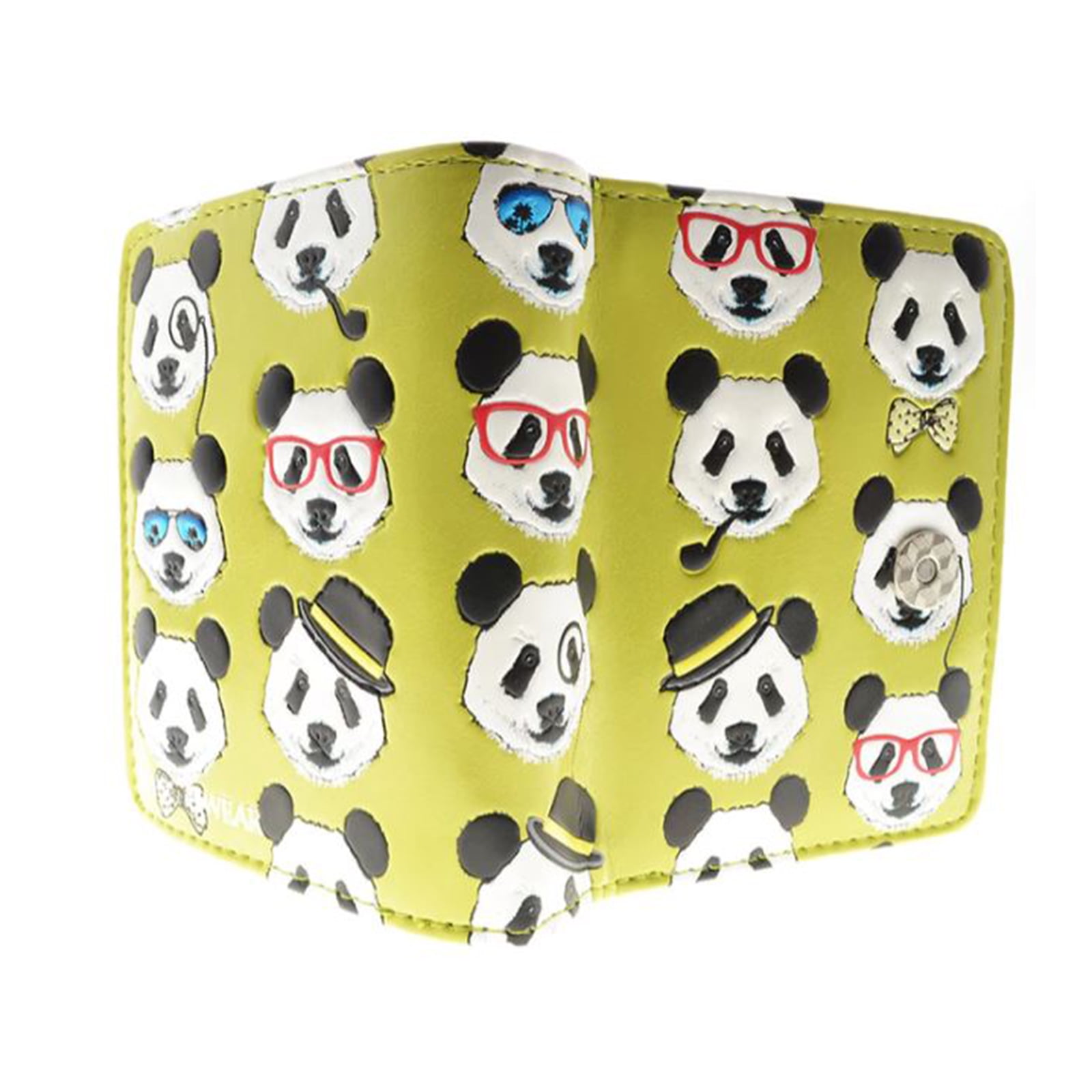 Shagwear Panda Repeat Small Lime Zipper Wallet - Walmart.com