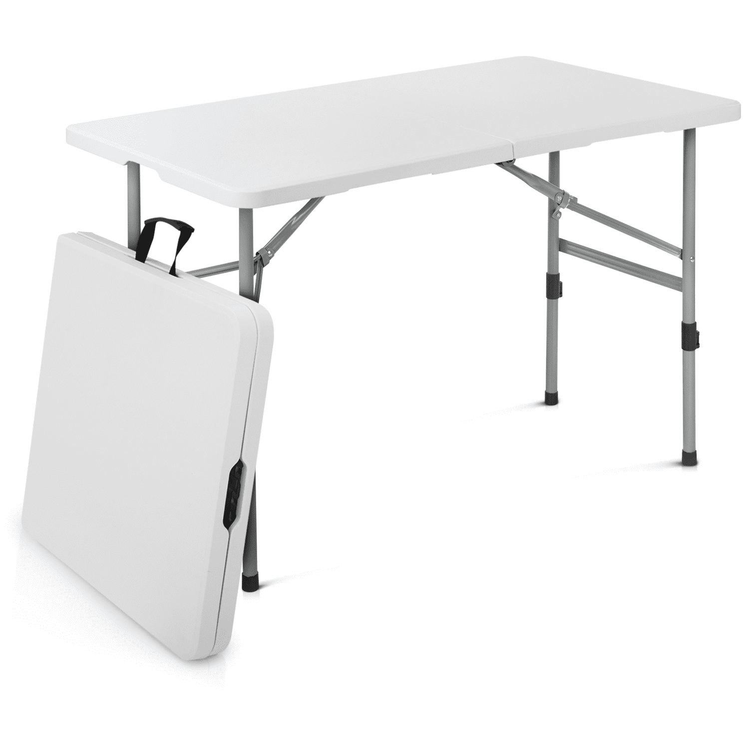 Magshion 4Ft Foldable Card Table, Indoor Outdoor Heavy Duty Portable w ...