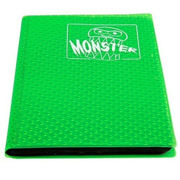 Monster Binder - 4 Pocket Trading Card Album - Holofoil Green (Anti ...