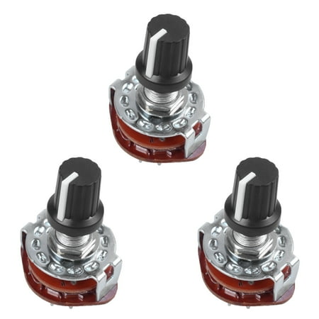 3X Electronic Machine 4P3T 4Pole 3 Position 2 Deck 16 Pin Rotary Switch ...