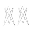 BESTYASH 2Pcs Modern Plant Stand Tripod Iron White for Indoor ...