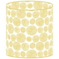 LampPix 10.00" Table Lamp Shade - Nouveau Circles Gold Custom Printed ...