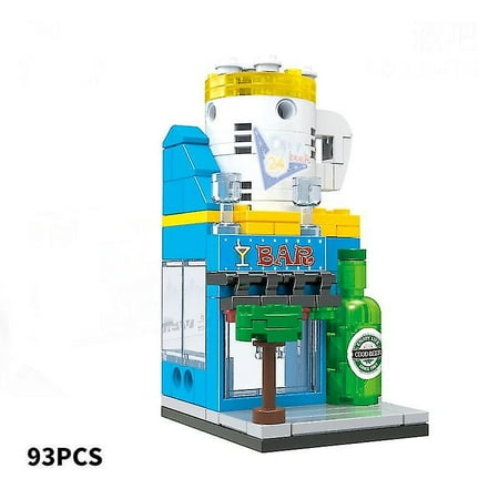 Retail Store Architecture City Miniature Street View Building Blocks H ...