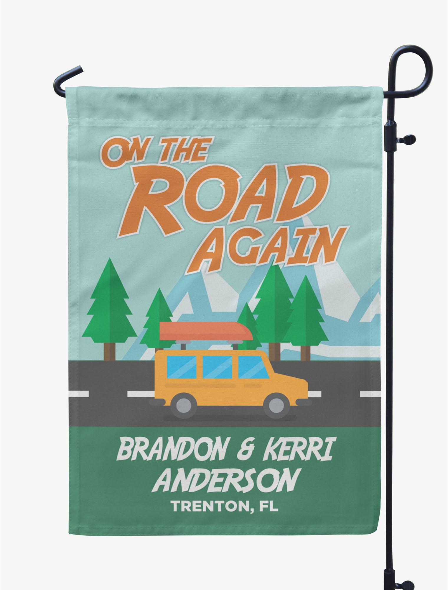 Printtoo Multicolor On The Road Again Family Camping Car ...