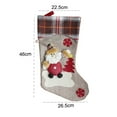 Coolmade 3D Plush Santa, Snowman, Reindeer Christmas Stockings, Multi ...