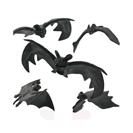 Dww-halloween Horror Decorations, 5 Realistic Bat Decorations, 3d ...