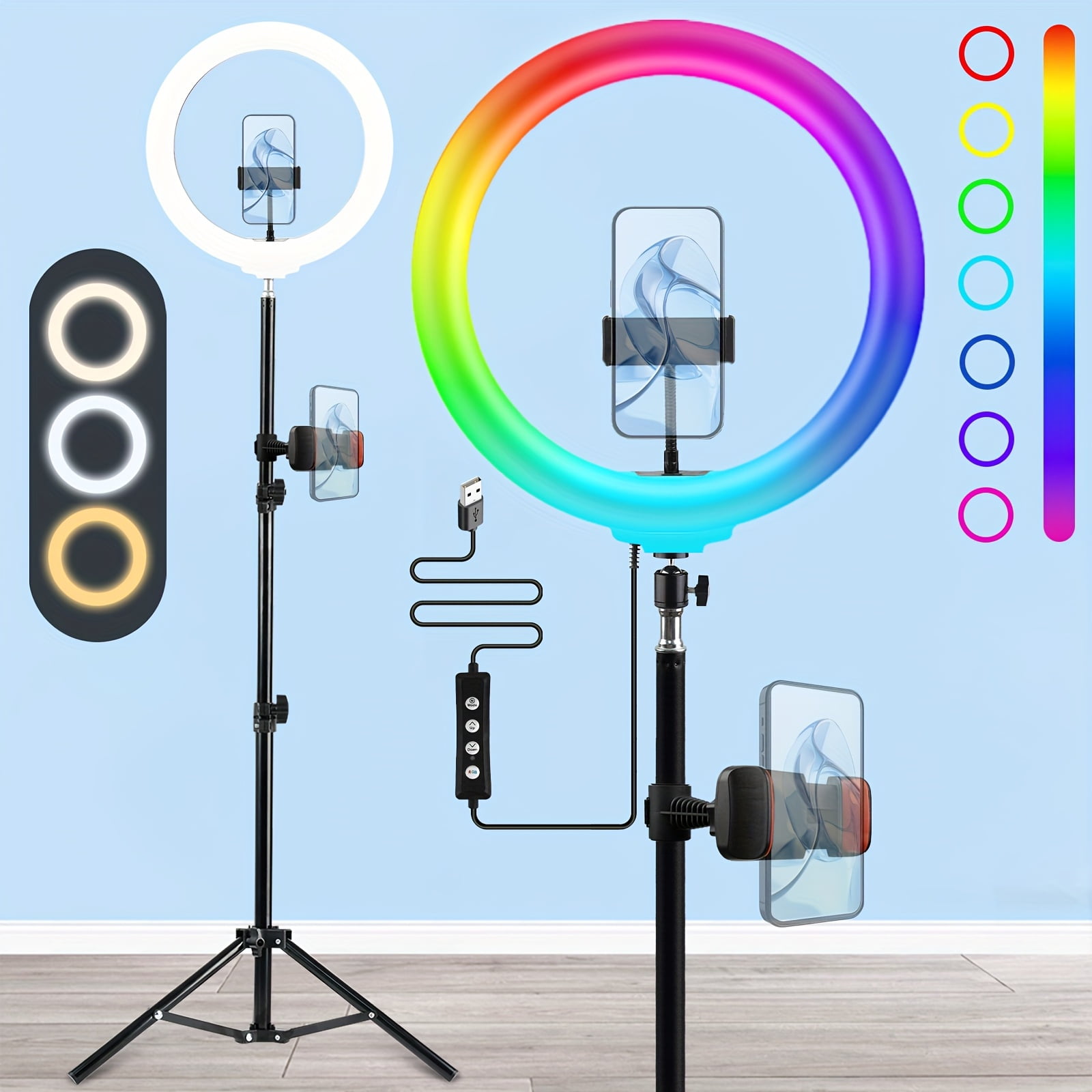 Click here for Unbranded 12 Rgb Ring Light  Ring Fill Light With... prices