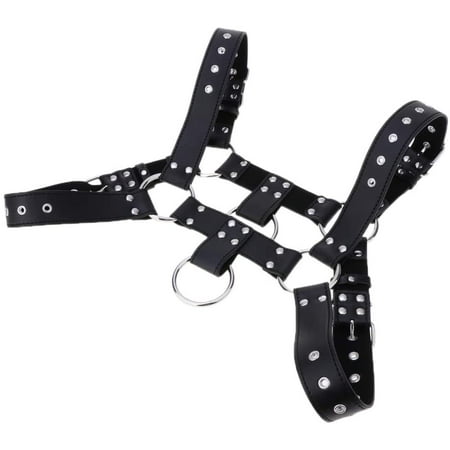 Men Leather Chest Strap Body Harness Belts Adjustable Clubwear Costume ...