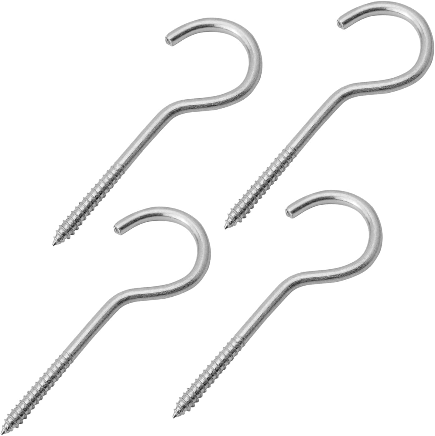 Self Tapping Screws Hook Ceiling Cups Hooks 3" Length Iron Screw in ...