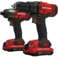 Craftsman V20 Power Set: Cordless Impact Driver & Drill Combo Kit with ...