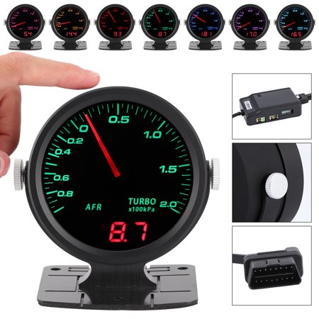 VGEBY Dual Function Gauge,60mm Touching 17 Color OBD2 Dual Function ...