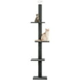 PAWZ Road 90-107" Floor to Ceiling Cat Tree Tower 4 Tier Tall Cat ...