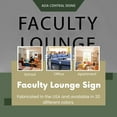 ADA CENTRAL SIGNS - 6" X4" Faculty Lounge Sign - ADA Compliant Tactile ...