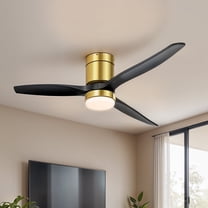 ModFusion 80" Modern Minimalist Ceiling Fan with LED Light, Matte Black ...
